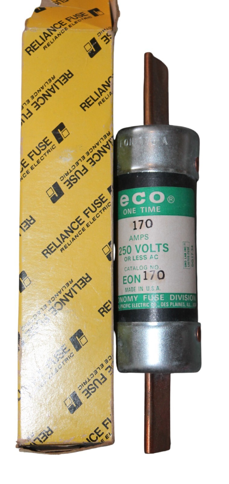 ECONOMY EON 170 ONE TIME ECO FUSES 250V 170A New NIB | eBay