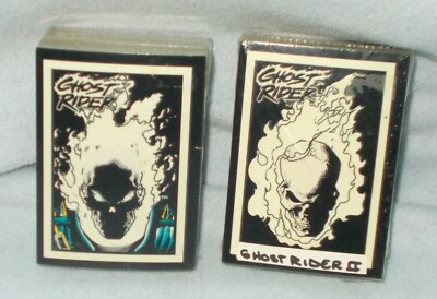 Marvel "Ghost Rider II" Trading Cards Full Set w/ Illuminating Cards ...