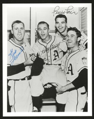 Gus Zernial, Bobby Shantz, Ferris Fain Signed 8x10 Photo 1951 ...