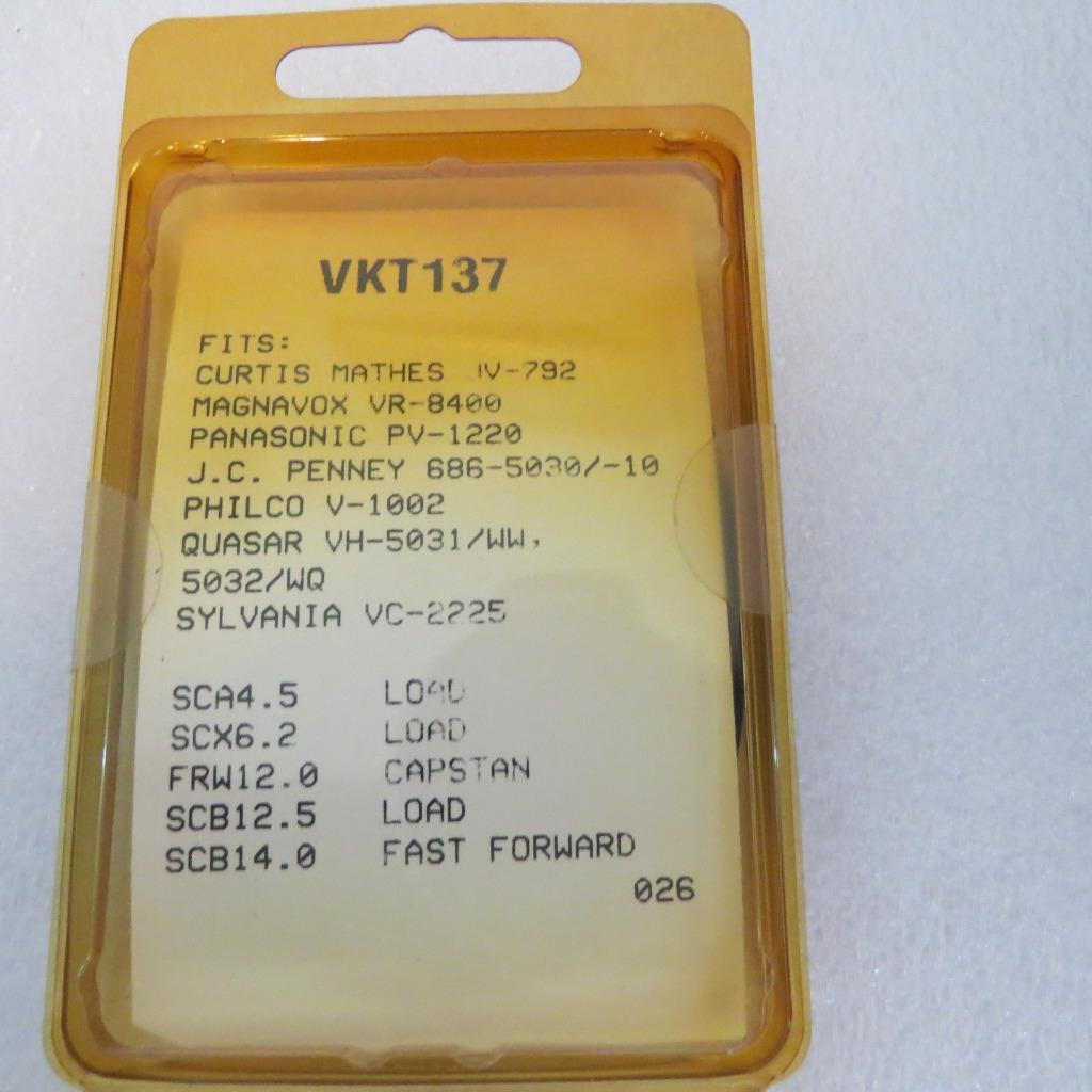 PRB VKT137 VHS VCR Belt Kit Fits Many Brands listed in Description 5 ...