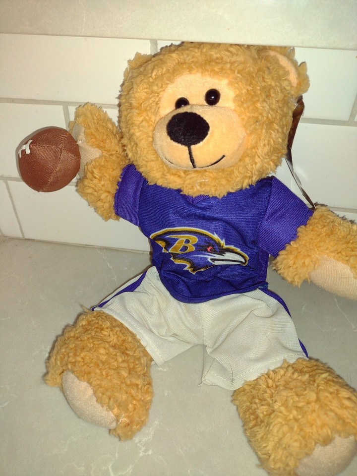 Baltimore Ravens Plush NFL Good Stuff Bear Plush Stuffed Animal 12 ...