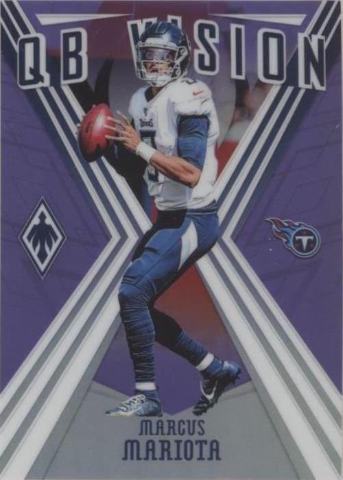 2019 Panini Phoenix - Qb Vision Marcus Mariota #28 Purple /149 for sale ...