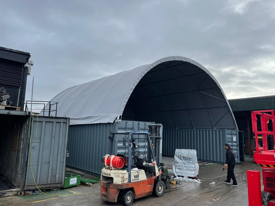 40FT SHIPPPING CONTAINER AND CANOPY BUNDLE | eBay UK