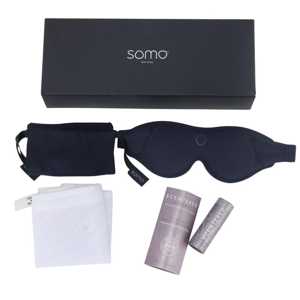x SOMO Luxury Blackout 3D Sleep Mask for Side Sleepers & Sleep Well ...