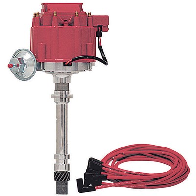 Revolution Distributor/Spark Plug Wire Kit 2800KIT; HEI, Red, 90 deg ...