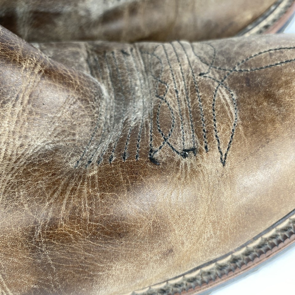 Double H Mens Work Wester Boot Size 13D Brown Leather Cowboy Boots ...