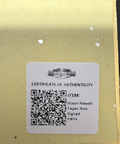 NIXON NEWELL AUTOGRAPH SIGNED SHIKISHI BOARD WWE SMACKDOWN NXT TEGAN ...