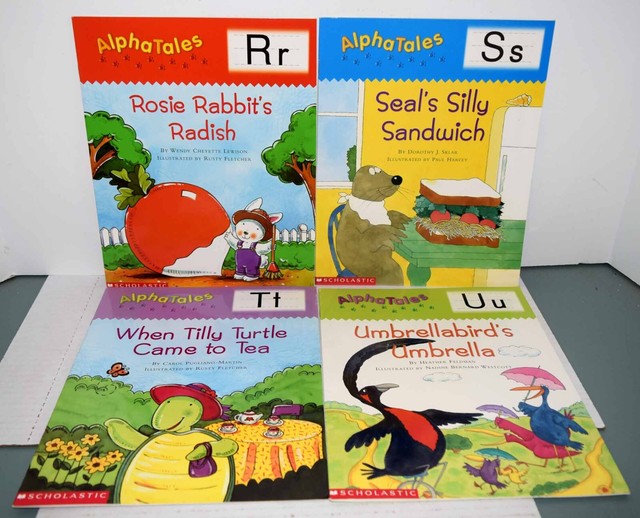 Scholastic Alpha Tales Book Lot - 24 Paperback Books To Help Letter ...