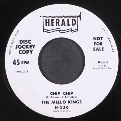MELLO KINGS: chip chip HERALD 7" Single 45 RPM | eBay