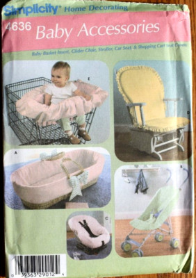 SIMPLICITY PATTERN 4636 BABY BASKET INSERT SHOPPING CART CAR SEAT ...