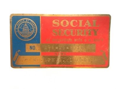 Engraving - Metal Social Security Card