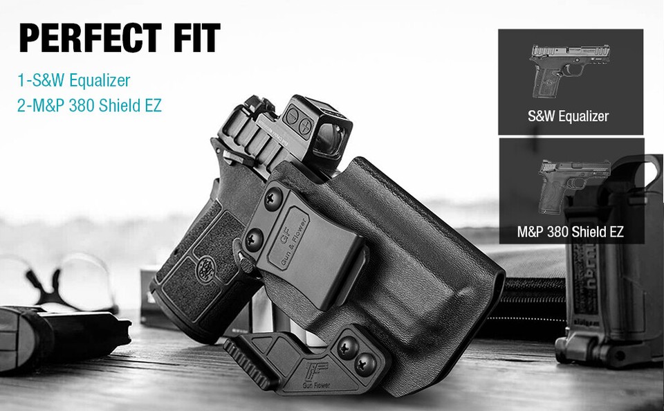 S&W Equalizer Holster,Optic Cut, IWB Holster Fit S&W Equalizer,M&P 380 ...
