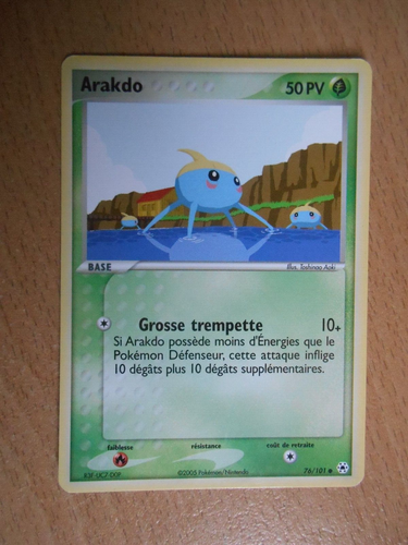 Carte Pokémon Arakdo 50 PV 76/101 (Legendes Oubliées) | eBay