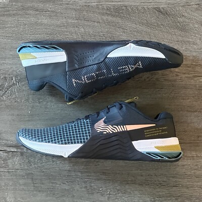 Nike Metcon 8 Armory Navy Gold Mens Shoes DO9328-401 Size 12 | eBay