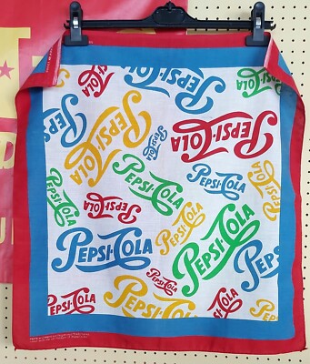 Vintage 1970s Pepsi-Cola Advertising Scarf | eBay UK