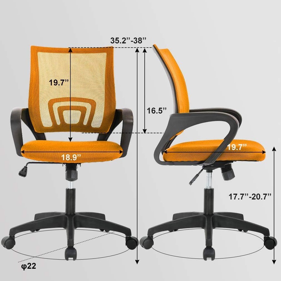 Office Computer Chair Ergonomic Cheap Desk Chair Adjustable Comfortable ...