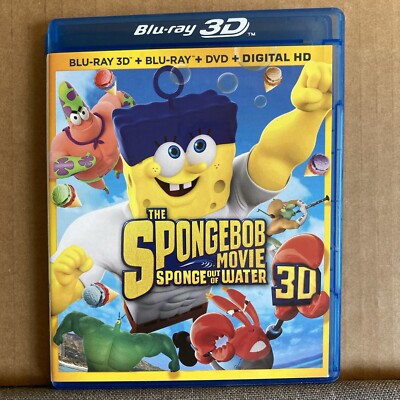 The Spongebob Squarepants Movie Sponge Out Of Water Blu-Ray 3D/Blu Ray ...