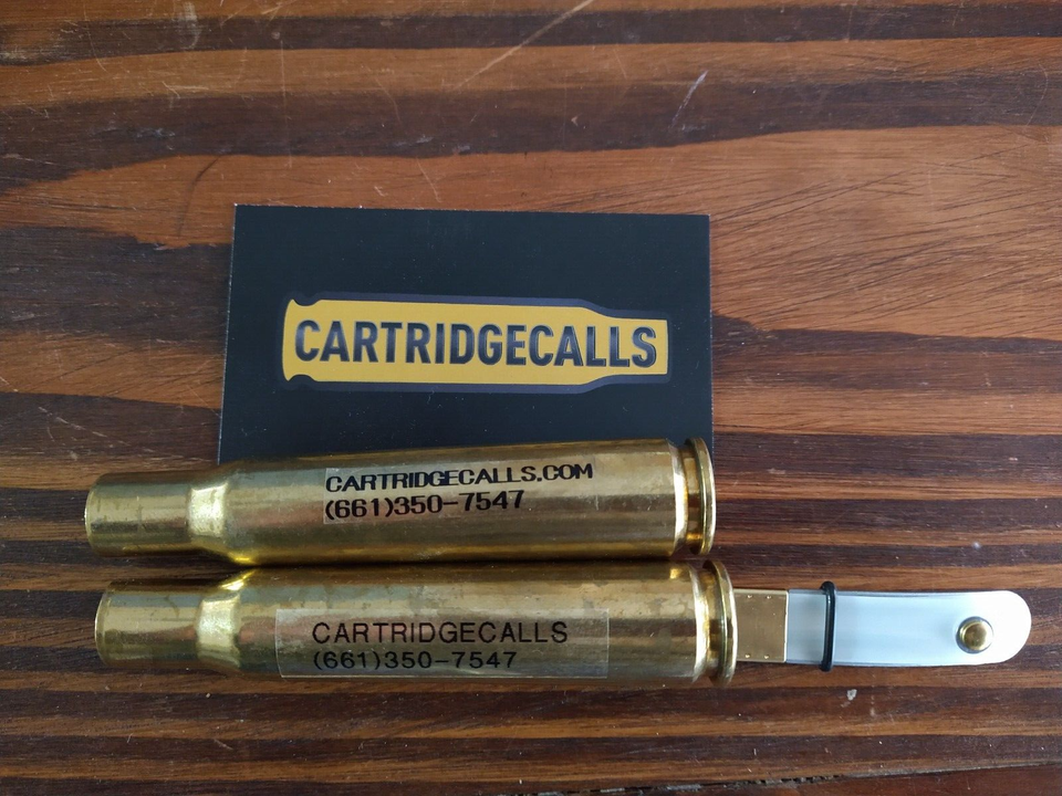 Cartridge Calls 12 Gauge Solid Brass Predator Call Bobcat Coyote Fox ...