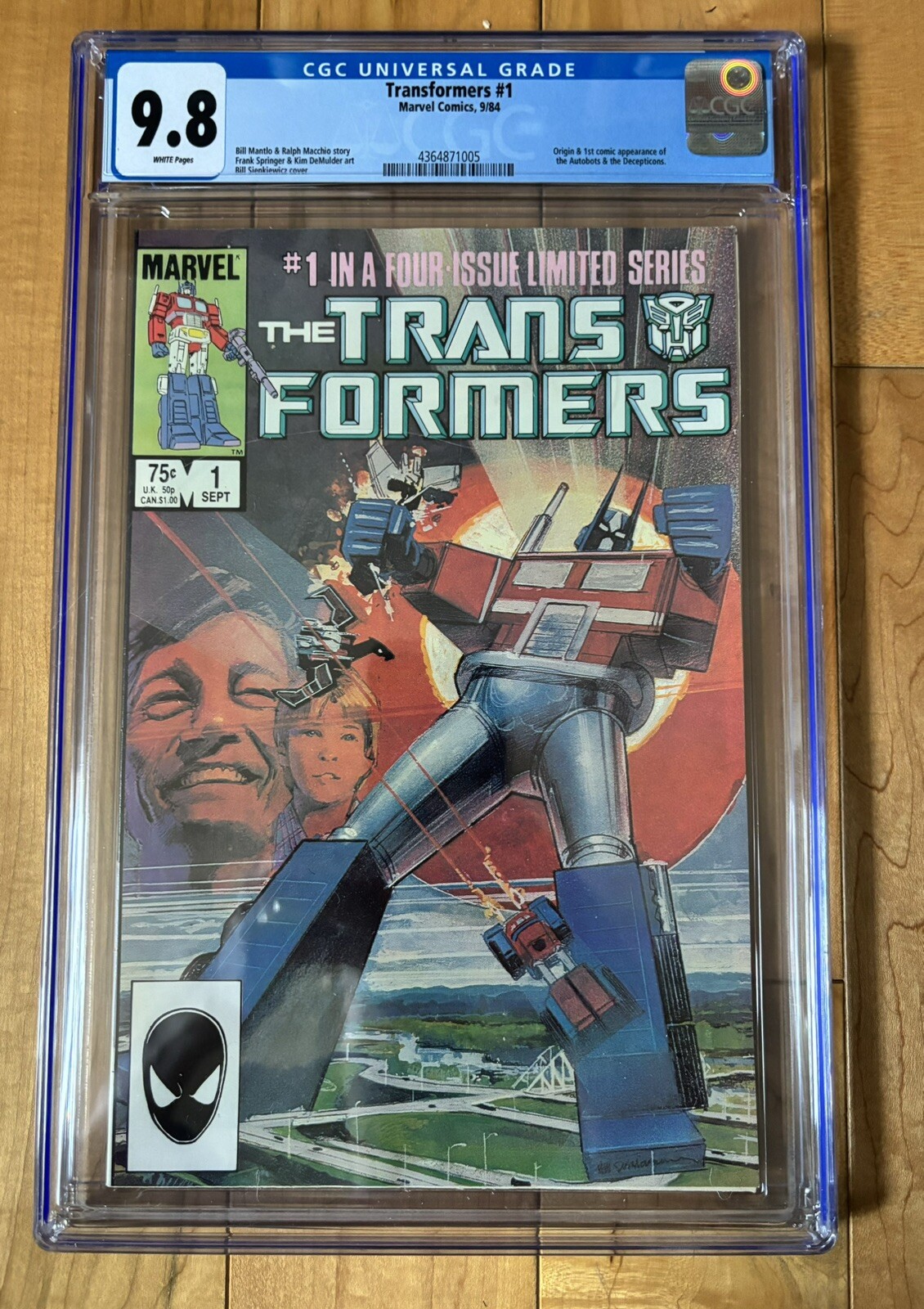 Transformers #1 (1984) Marvel Comics - 1st Appearance and Origin - CGC ...