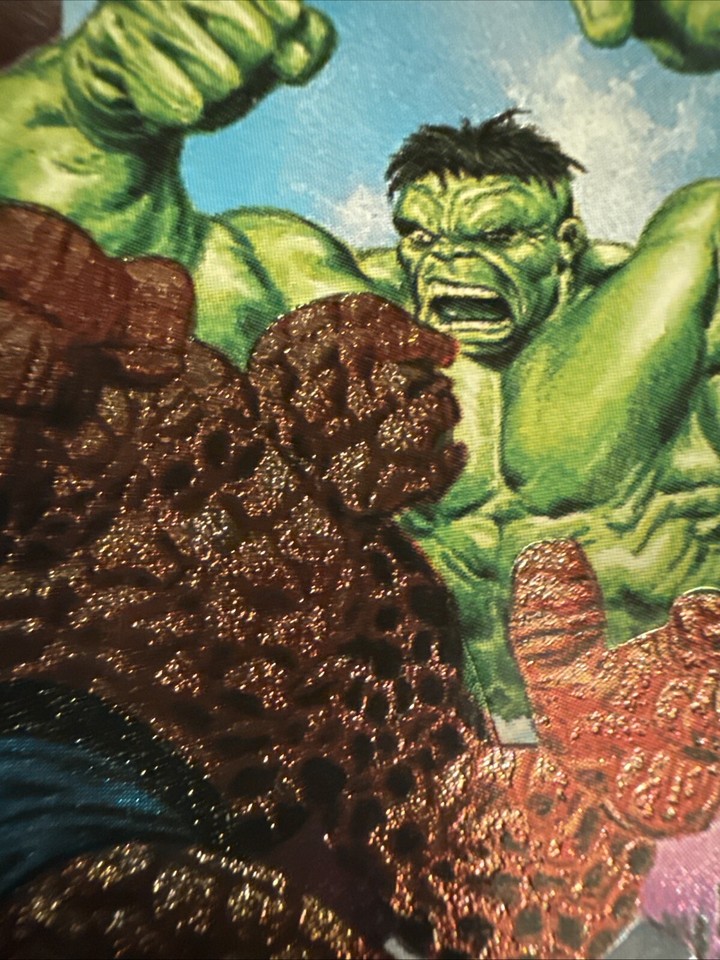 1992 Marvel Masterpieces THING vs HULK Battle Spectra #1-D Card This ...