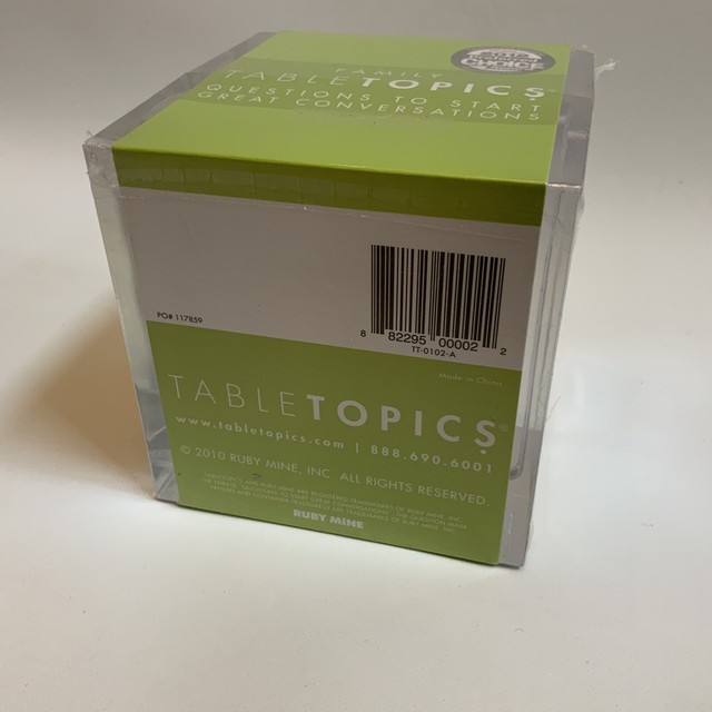 TableTopics Family Questions to Start Great Conversations Card Game Z1 ...