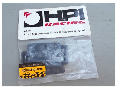 Vintage RC Pan Car HPI A052 Front Suspension Shim Set 0.2 Degrees RC10L ...