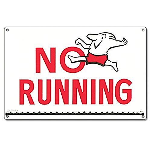 NASSCO PM40312 SIGN NO RUNNING 18X12 SW-21 | eBay