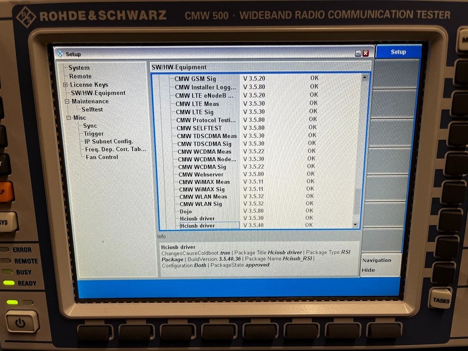 Rohde & Schwarz CMW500, Wideband Radio Communication Tester, Loaded ...