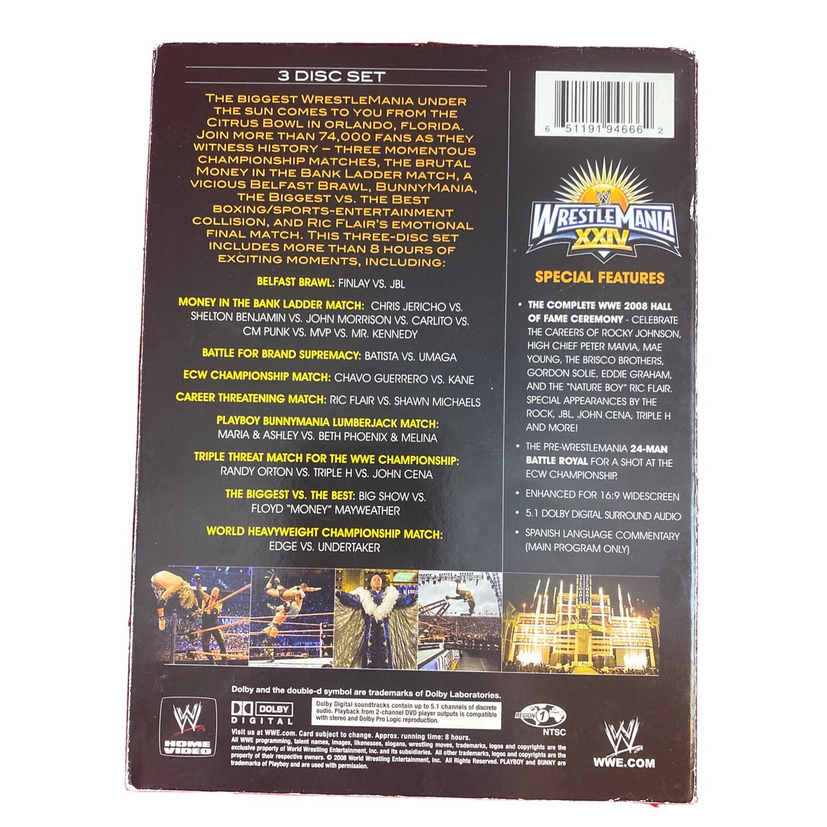 Cartelera De Wrestlemania 24 WWE Live Holiday Tour