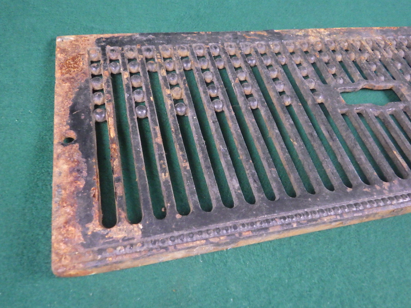 Pair Antique cast iron stove/furnace/wall grates/vents or covers Ornate ...