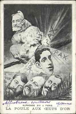 Propaganda Czar Nicholas II Alphonse XIII King George etc c1905 ...