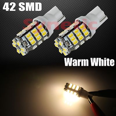 2x T10/168/192 RV Camper Trailer 12V LED Interior Light Bulbs 42-SMD ...