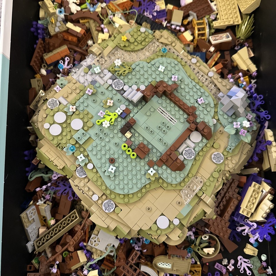 Read* Purple Tree House Building Block Set, 3991 Pcs Forests Treehouse ...