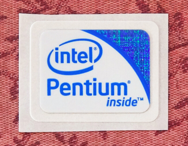 Lot of 50 Intel Pentium Stickers 2009 Version For Desktop 18.5mm x 24mm ...