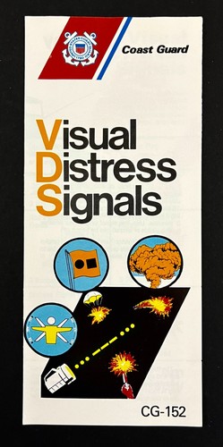 1979 Visual Distress Signals US Coast Guard Vintage Boating Emergency ...
