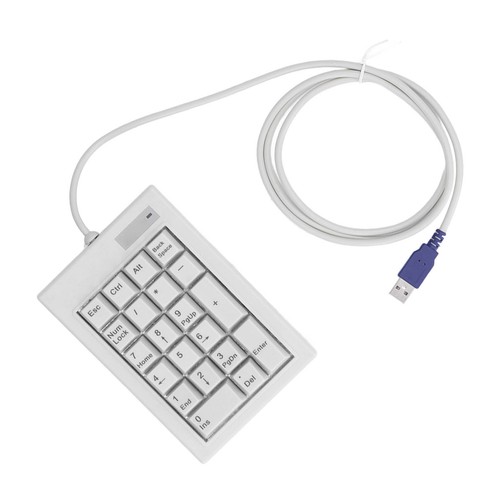 21 Key Numeric Keypad DC 5V Linear Action Switch Mini USB Number Pad ...