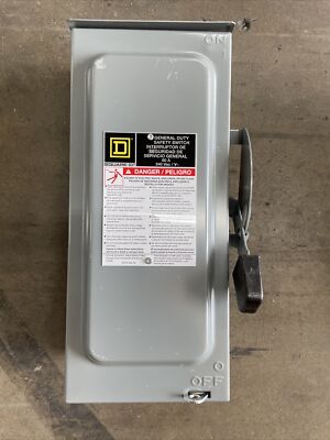Square D D222NRB General Duty Safety Switch Fusible 60A 2-Pole 15HP ...
