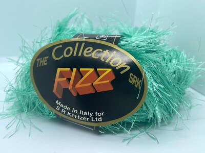 Mint Green Eyelash Yarn Kertzer SRK Fizz #63 Polyester 50 Gr 66 Yds | eBay