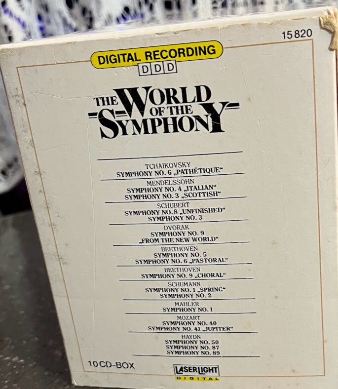The World Of The Symphony 10 CD Box Set 15820 Laser Light Digital ...