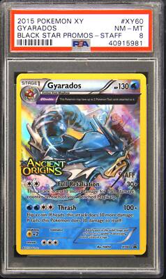 2015 XY XY60 Gyarados Prerelease Staff Black Star Promo Pokemon TCG ...