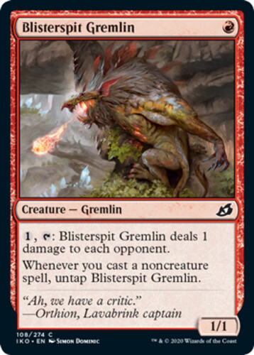 Blisterspit Gremlin Light Play, English Magic the Gathering MTG Ikoria: Lair of | eBay