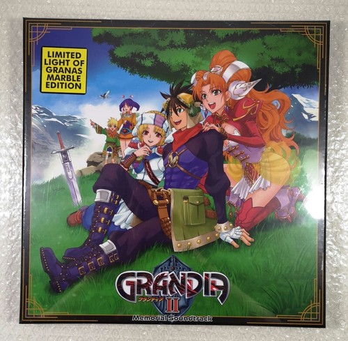 VINYLE GRANDIA II MEMORIAL SOUNDTRACK LIMITED LIGHT OF GRANAS MARBLE ...