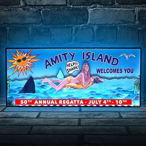 Jaws Amity Island Pinball Topper for Stern Jaws Pinball 3D Printed ...