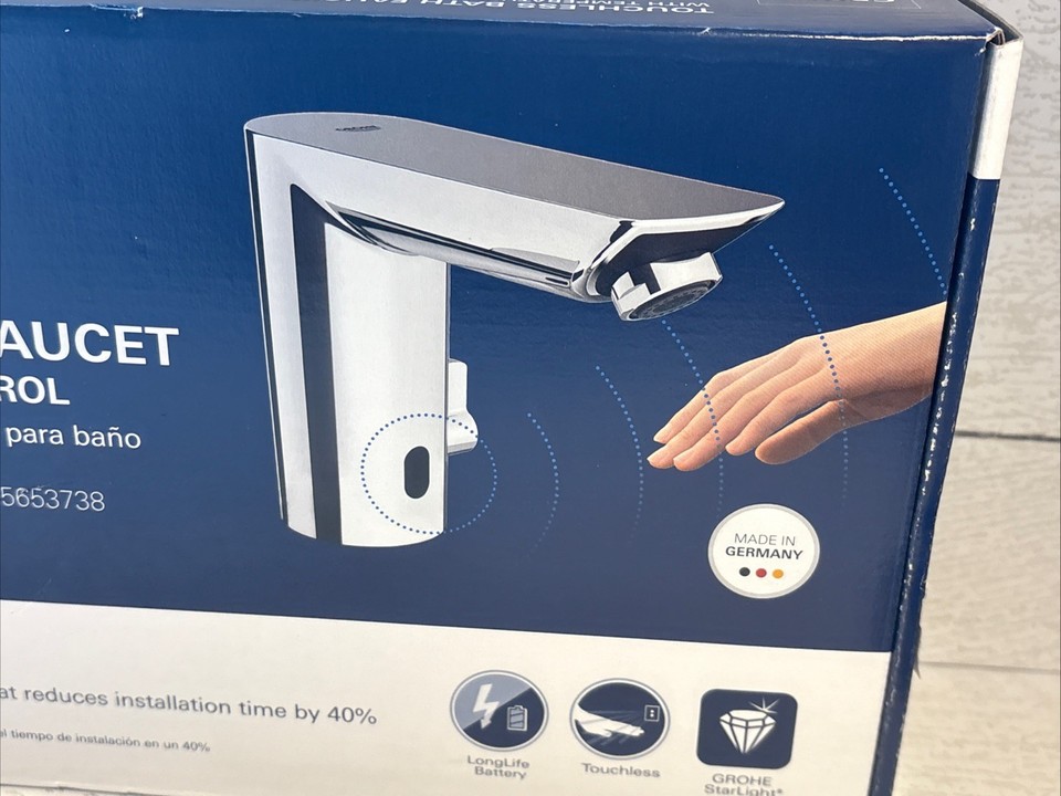 GROHE Bau Cosmopolitan E36466000 Touchless Bathroom Faucet Starlight ...