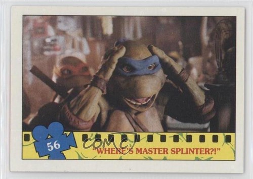 1990 Topps Teenage Mutant Ninja Turtles Movie Where's Master Splinter ...