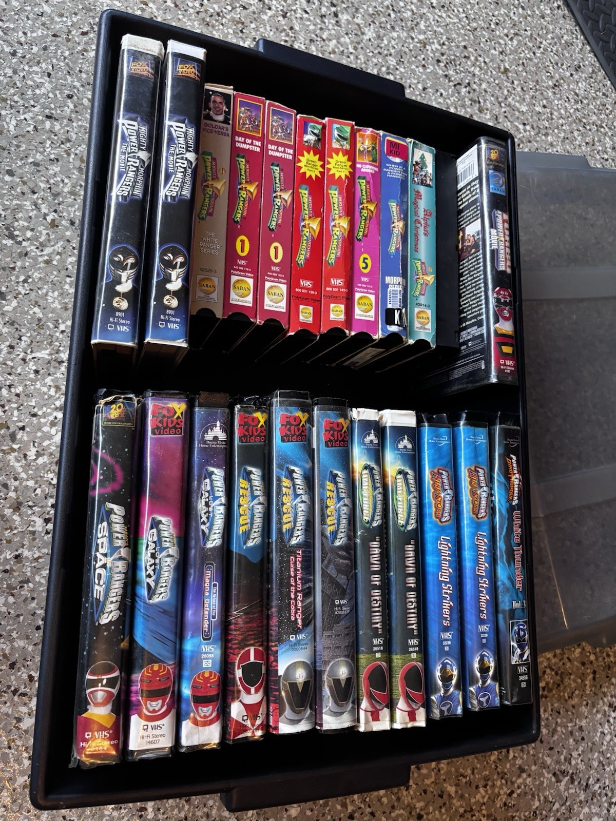 Power Rangers VHS Lot Of 23 Tapes. Bin Included! | eBay