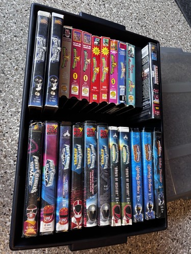 Power Rangers VHS Lot Of 23 Tapes. Bin Included! | eBay
