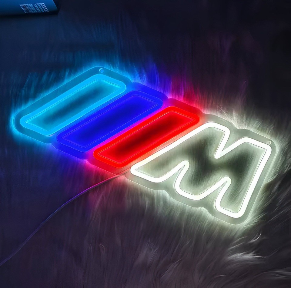BMW M Logo Neon Sign - Bmw Logo Neon Light - Car Logo Neon LED Sign ...