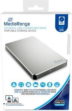 MediaRange MR997 disco rigido esterno 2 TB 5400 Giri/min 2.5 Micro-USB ...