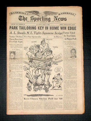 6/8/1960 The Sporting News Baseball Newspaper Magazine | eBay